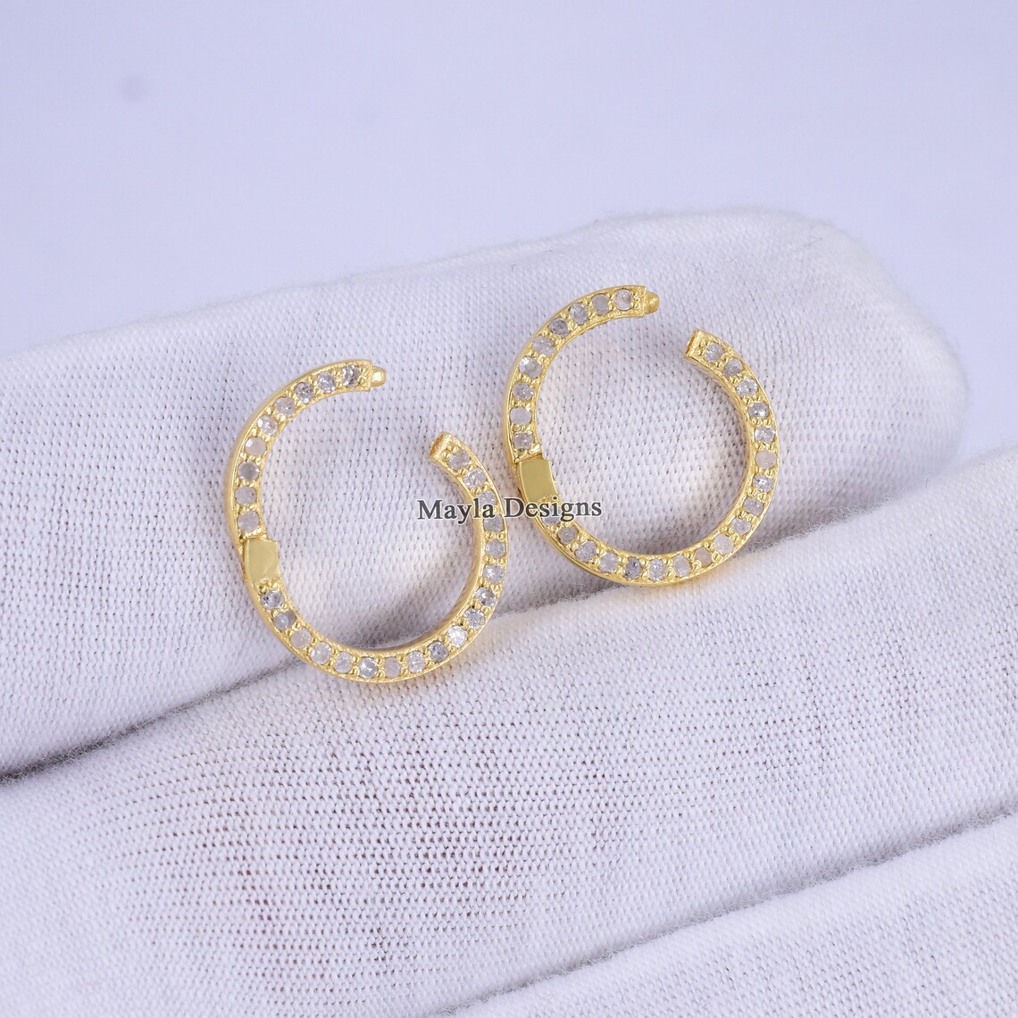 925 Silver Charms Enhancer Lock Designer Silver Lock Diamond - Etsy