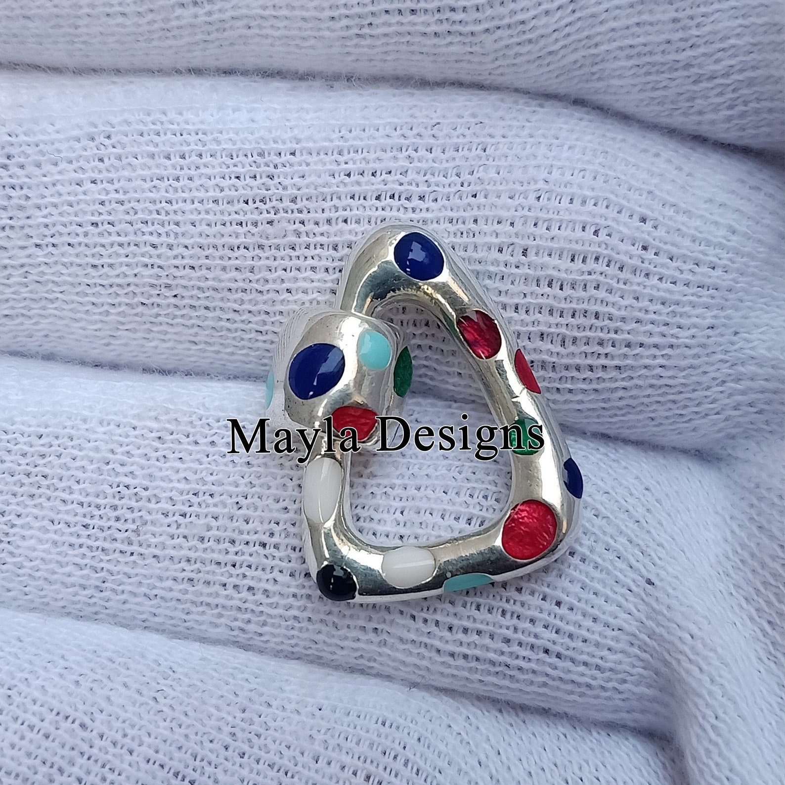 Enamel Triangle Carabiner Lock Designer Multi Enamel Triangle - Etsy