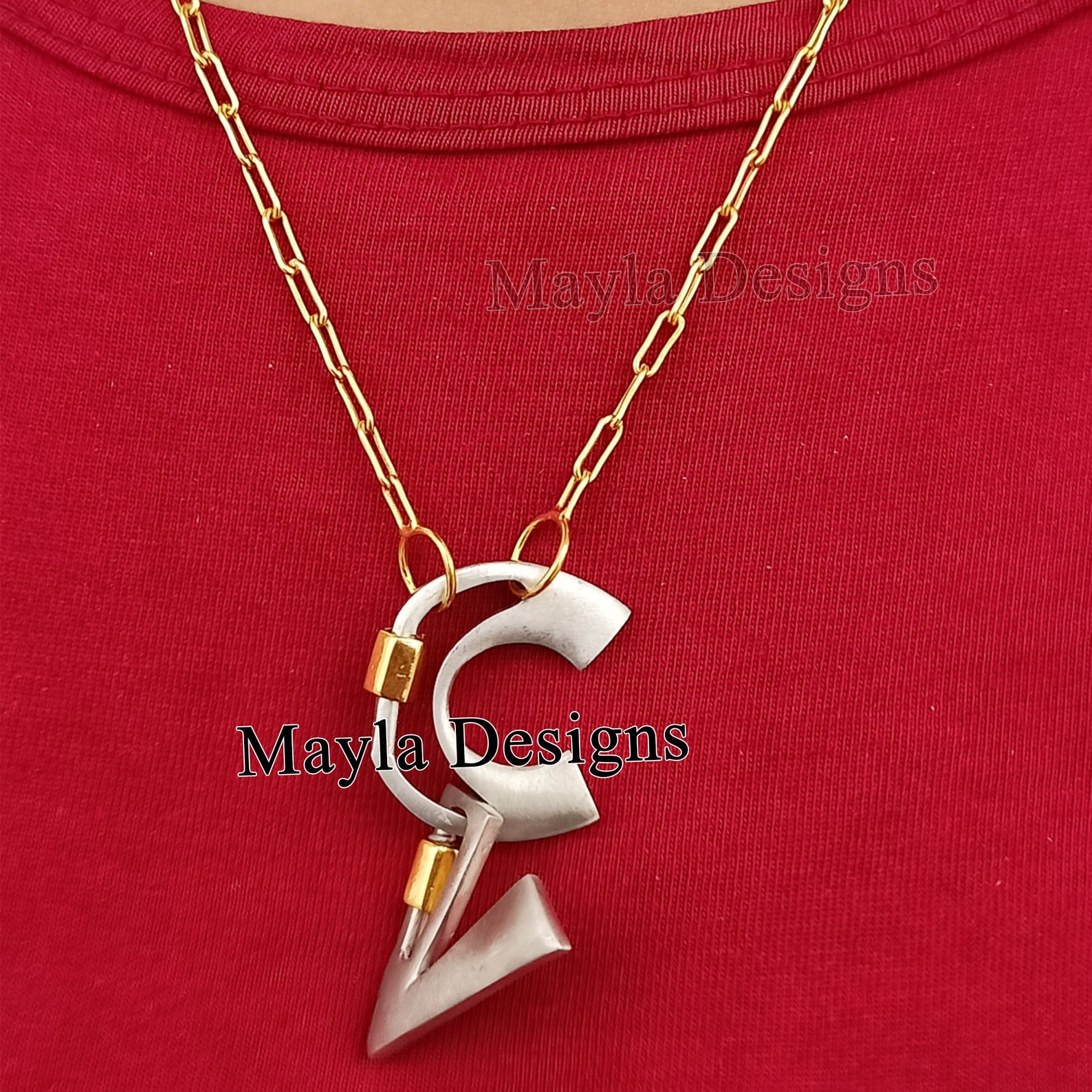 C Letter Carabiner Lock C Alphabet Carabiner Lock Custom - Etsy