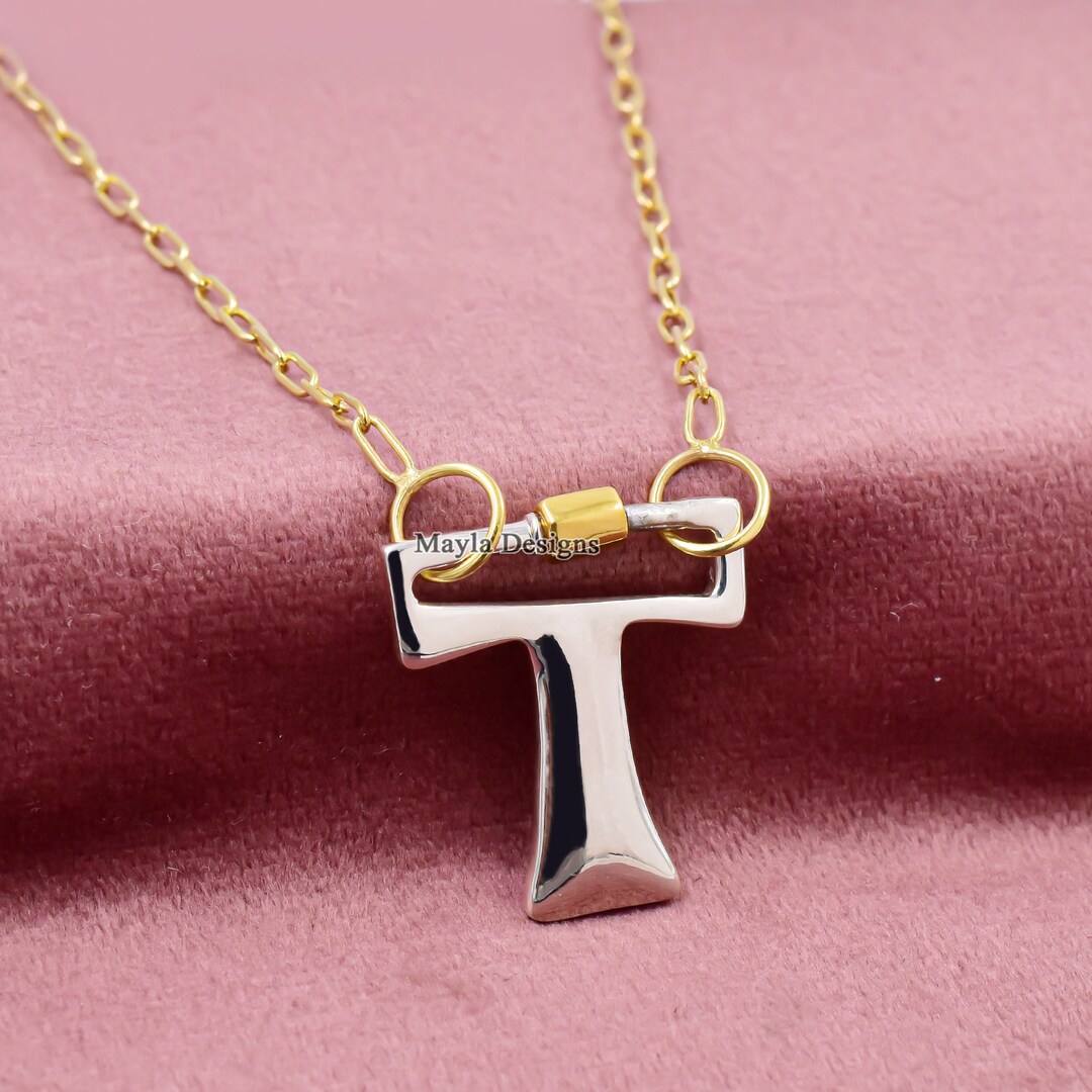 T Letter Carabiner Lock, T Alphabet Carabiner Lock, Custom Letter ...