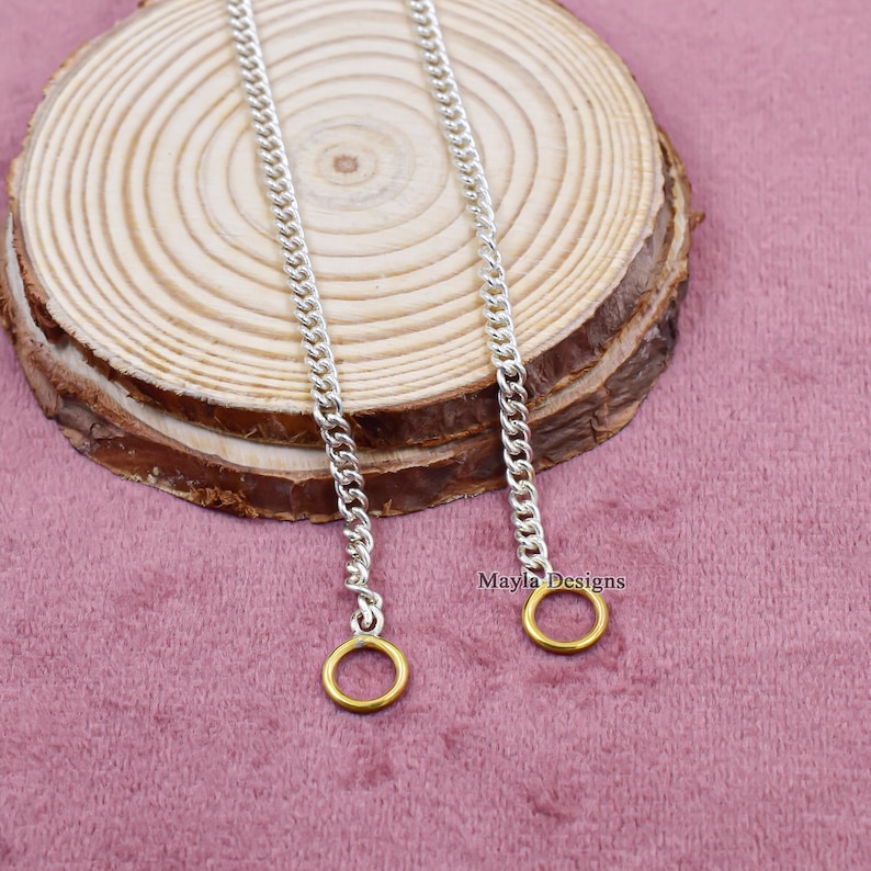 Handmade 925 Silver Curb Chain, Carabiner Lock, 3mm Link - Etsy