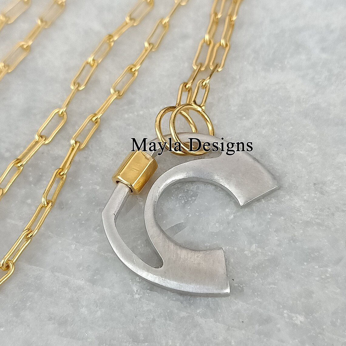 C Letter Carabiner Lock C Alphabet Carabiner Lock Custom - Etsy