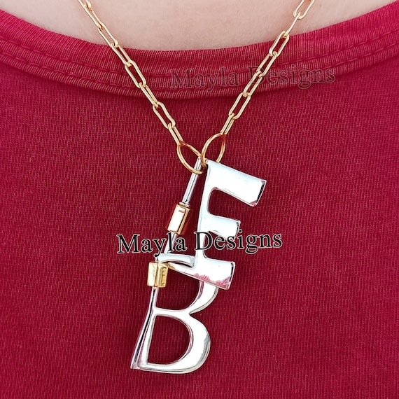 B Letter Carabiner Lock B Alphabet Carabiner Lock Custom | Etsy