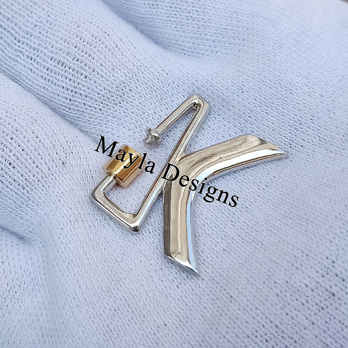 Letter Lock K Alphabet Carabiner Lock All Letter Carabiner - Etsy