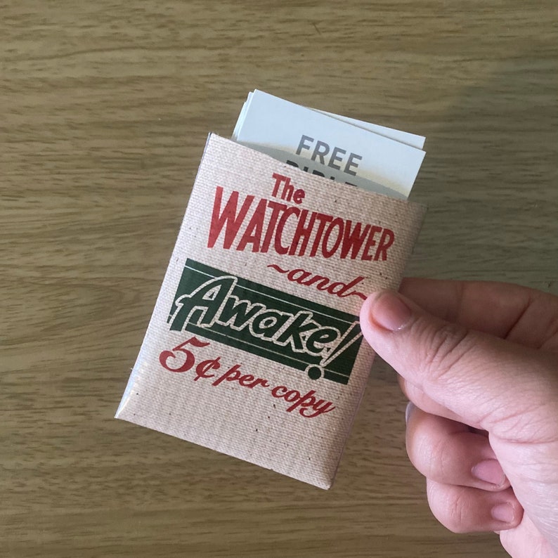 JW Contact Card Holder Vintage Style Watchtower and Awake - Etsy