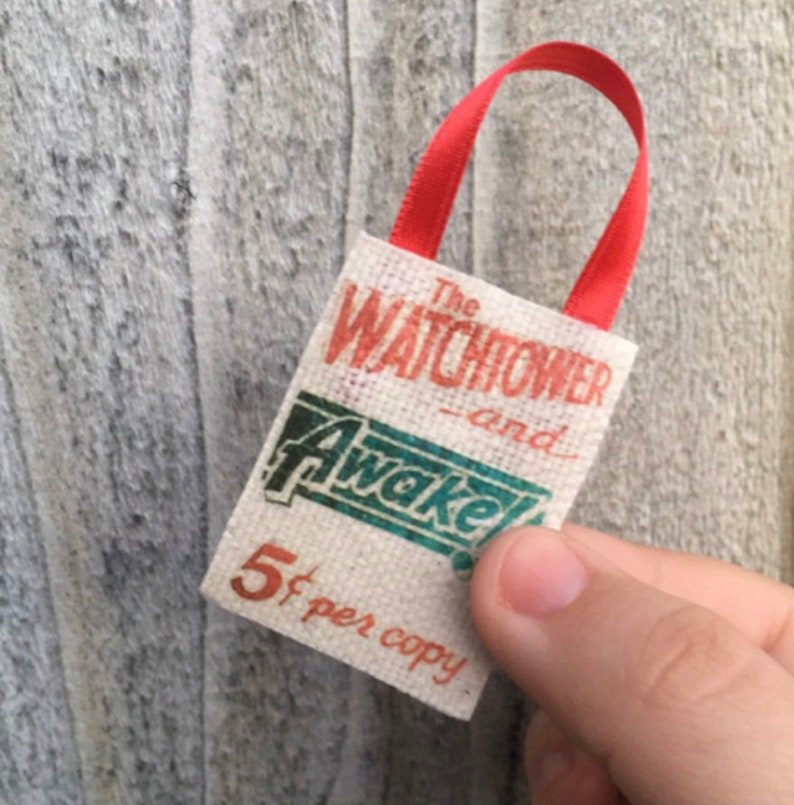 Mini Magnet Replica’s of Vintage Watchtower and Awake Bags - Etsy