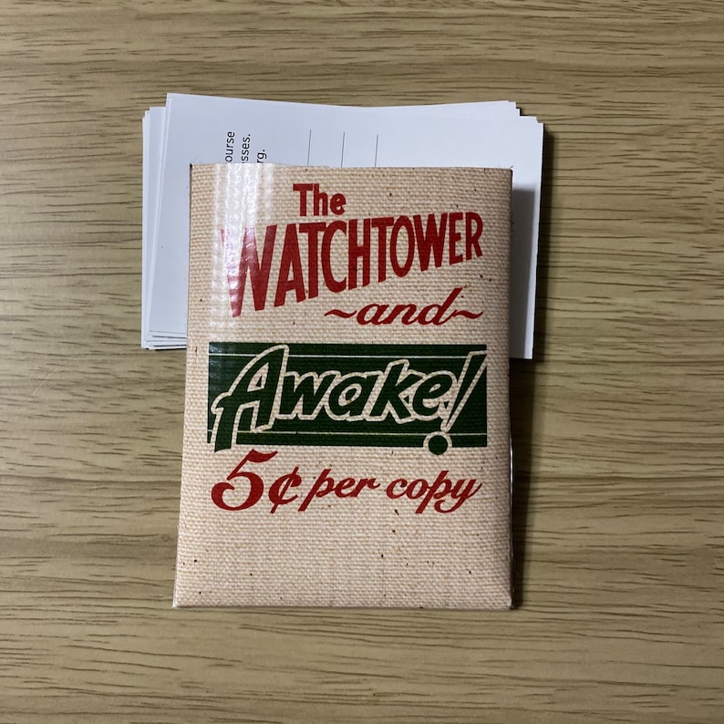 JW Contact Card Holder Vintage Style Watchtower and Awake - Etsy