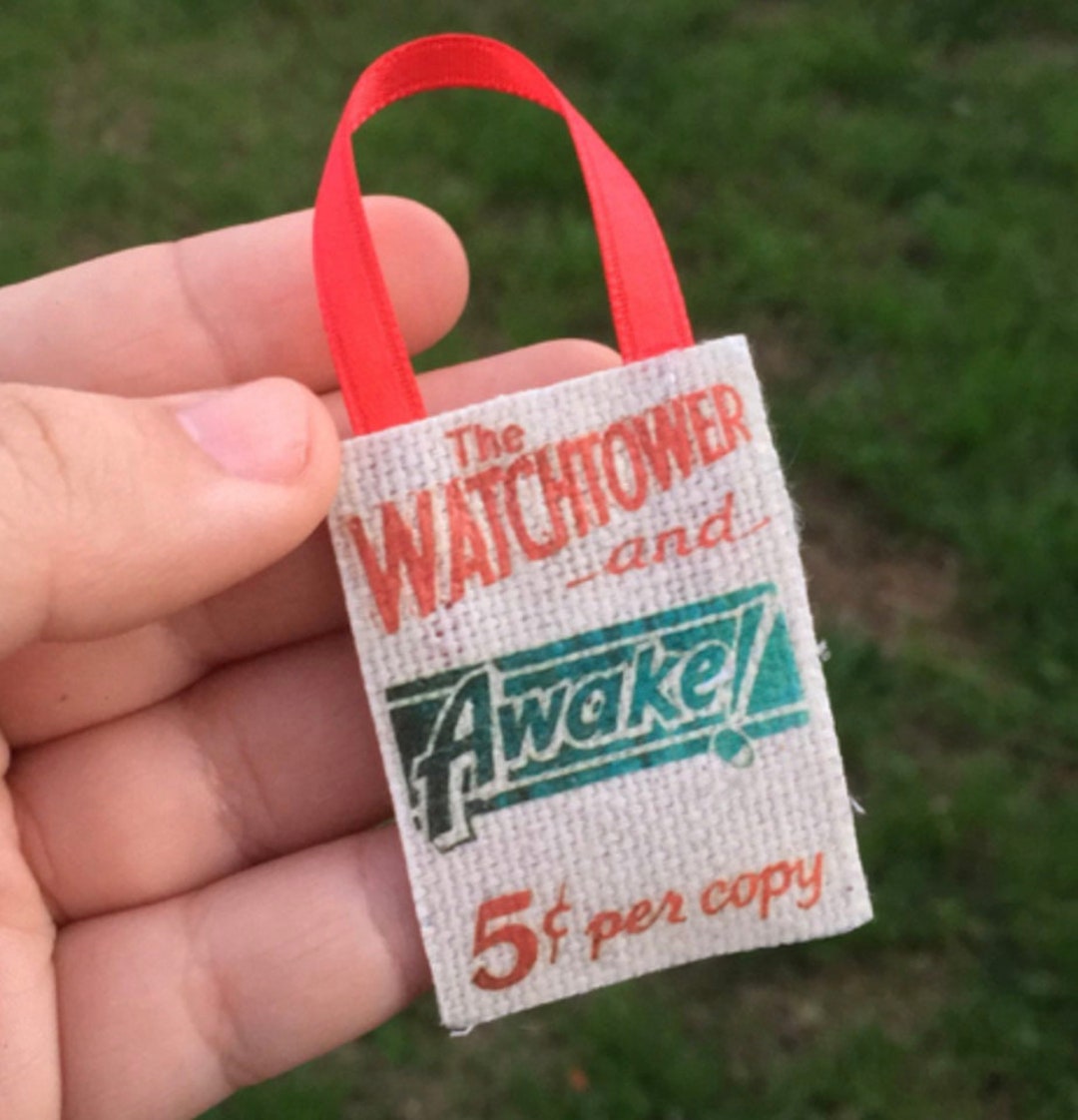 Mini Magnet Replica’s of Vintage Watchtower and Awake Bags - Etsy