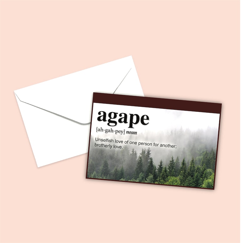 AGAPE Postcard {pack of 10} Jw Gift - Etsy