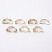 100% Natural Lemon Half Moon Shape Gemstone, Lemon Quartz D Shape ...