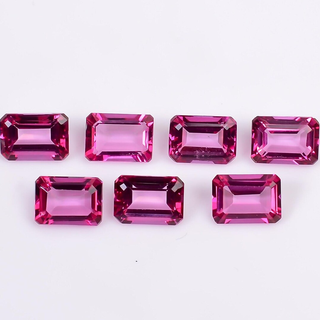 Natural Pink Topaz Octagon Shape Step Cut, Topaz Loose Gemstone for ...