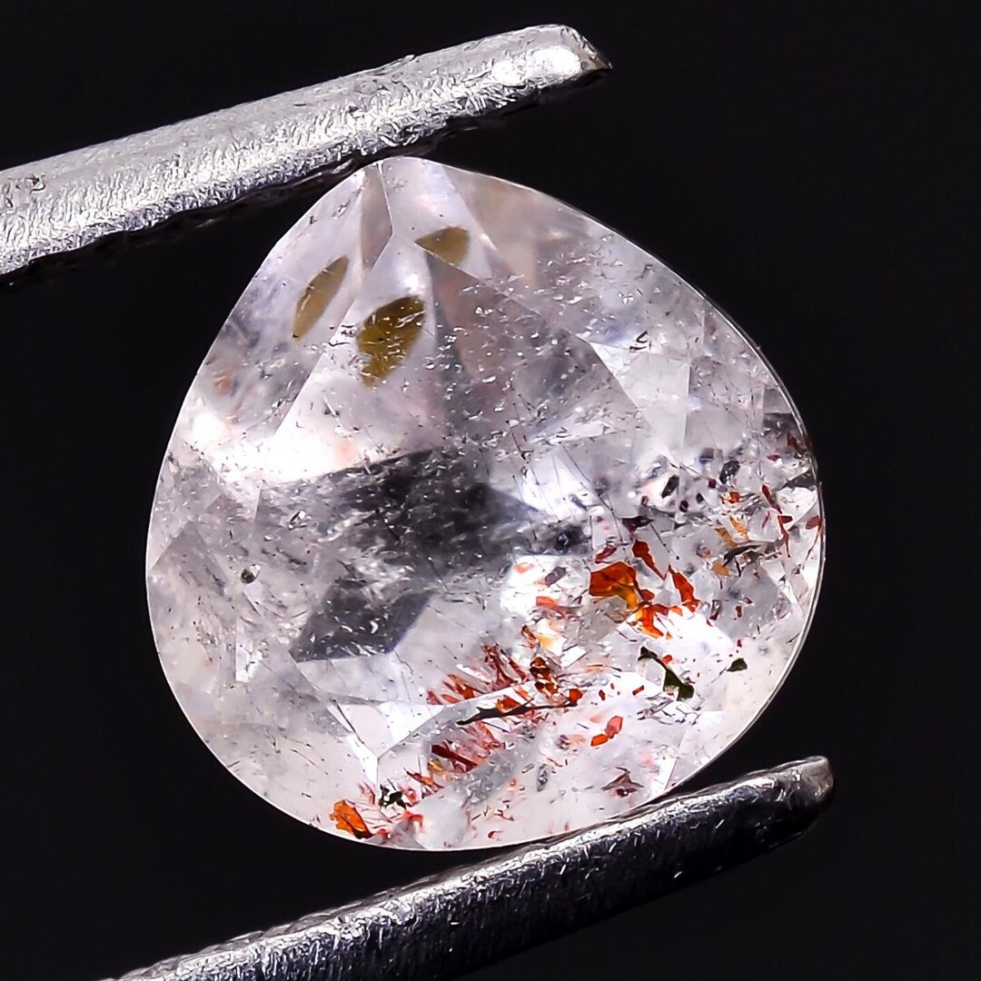 100% Natural Super Seven Quartz Heart Shape, Lepidocrocite Loose ...