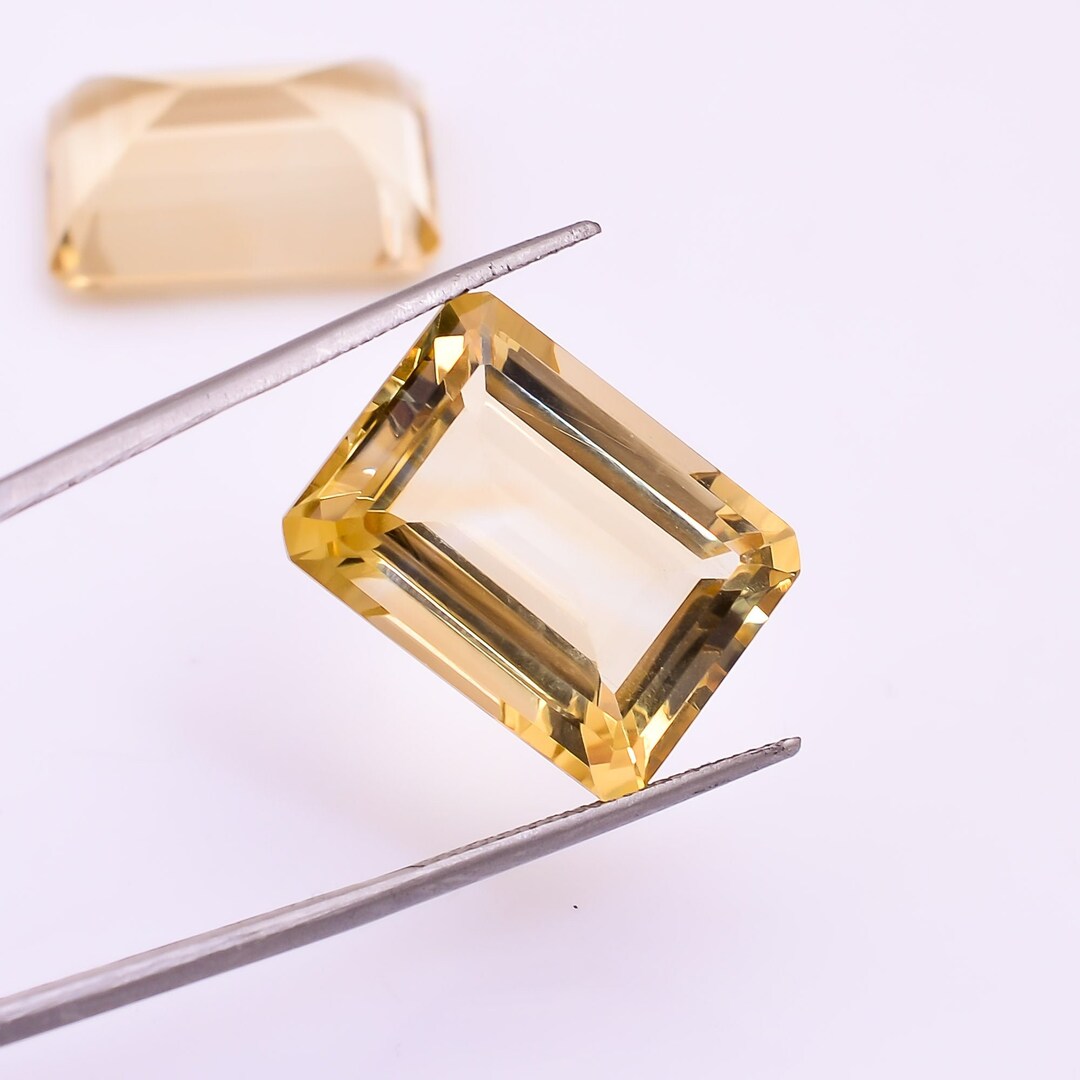 Natural Citrine Quartz Octagon Shape Faceted, Citrine Loose Gemstone ...