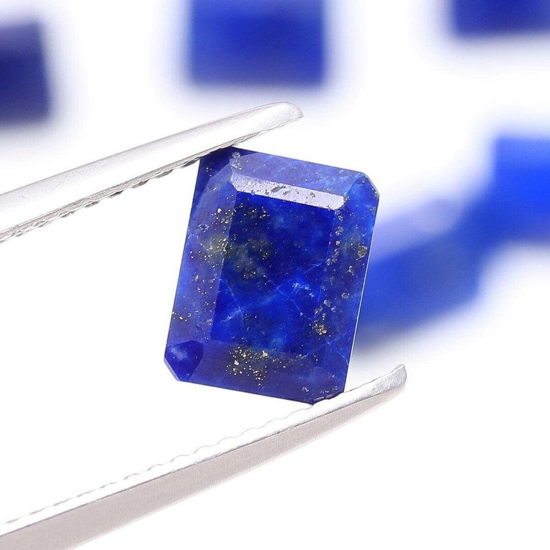 Blue Lapis Lazuli Octagon Gemstone: Faceted Loose Stone (4x6 to 14x10mm - Etsy