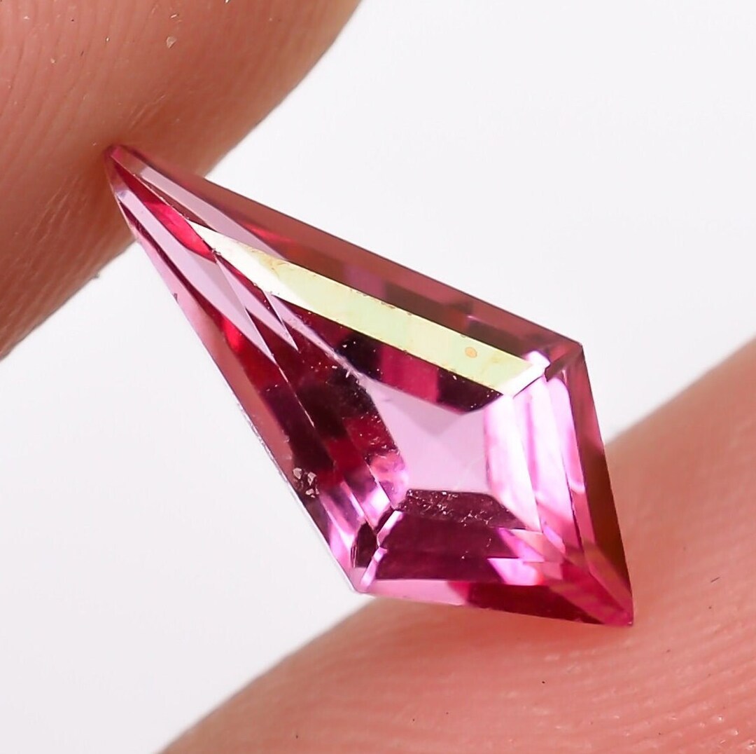Natural Pink Topaz Kite Shape Step Cut, Topaz Kite Loose Gemstone for ...
