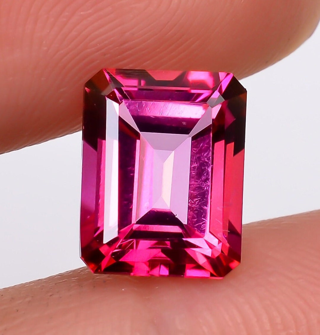 Natural Pink Topaz Octagon Shape Brilliant Cut, Topaz Loose Gemstone ...