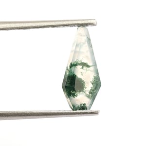Tree Moss Agate Shield Shape Gemstone, Natural Faceted Loose Gemstones ...