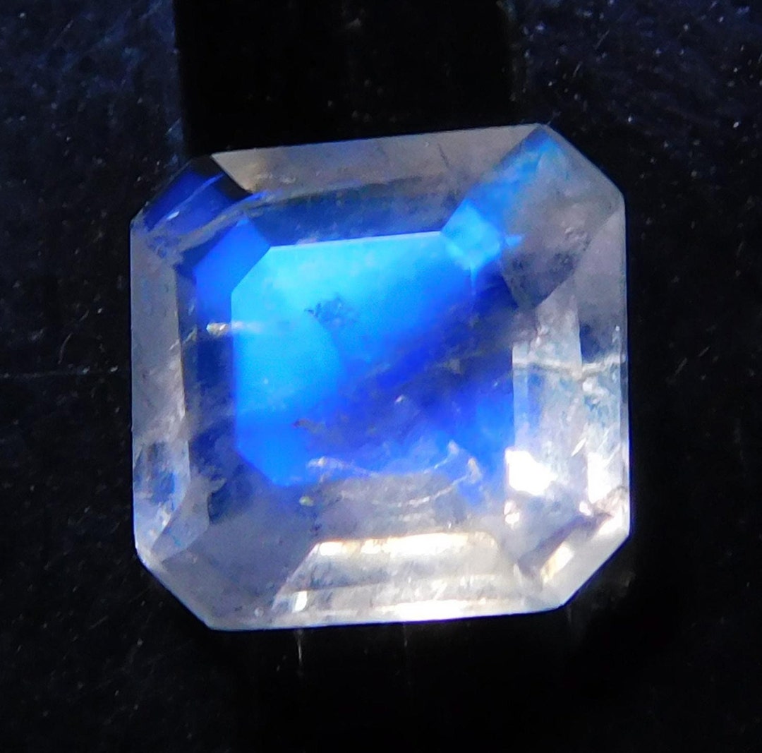 High Quality Moonstone Octagon Shape, Natural Rainbow Moonstone Loose ...