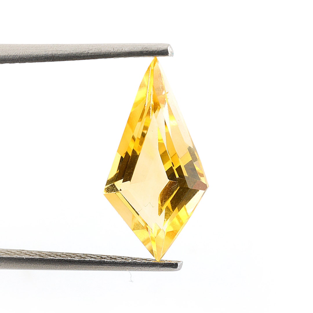 Natural Citrine Quartz Kite Shape Faceted Cut, Citrine Loose Gemstone ...