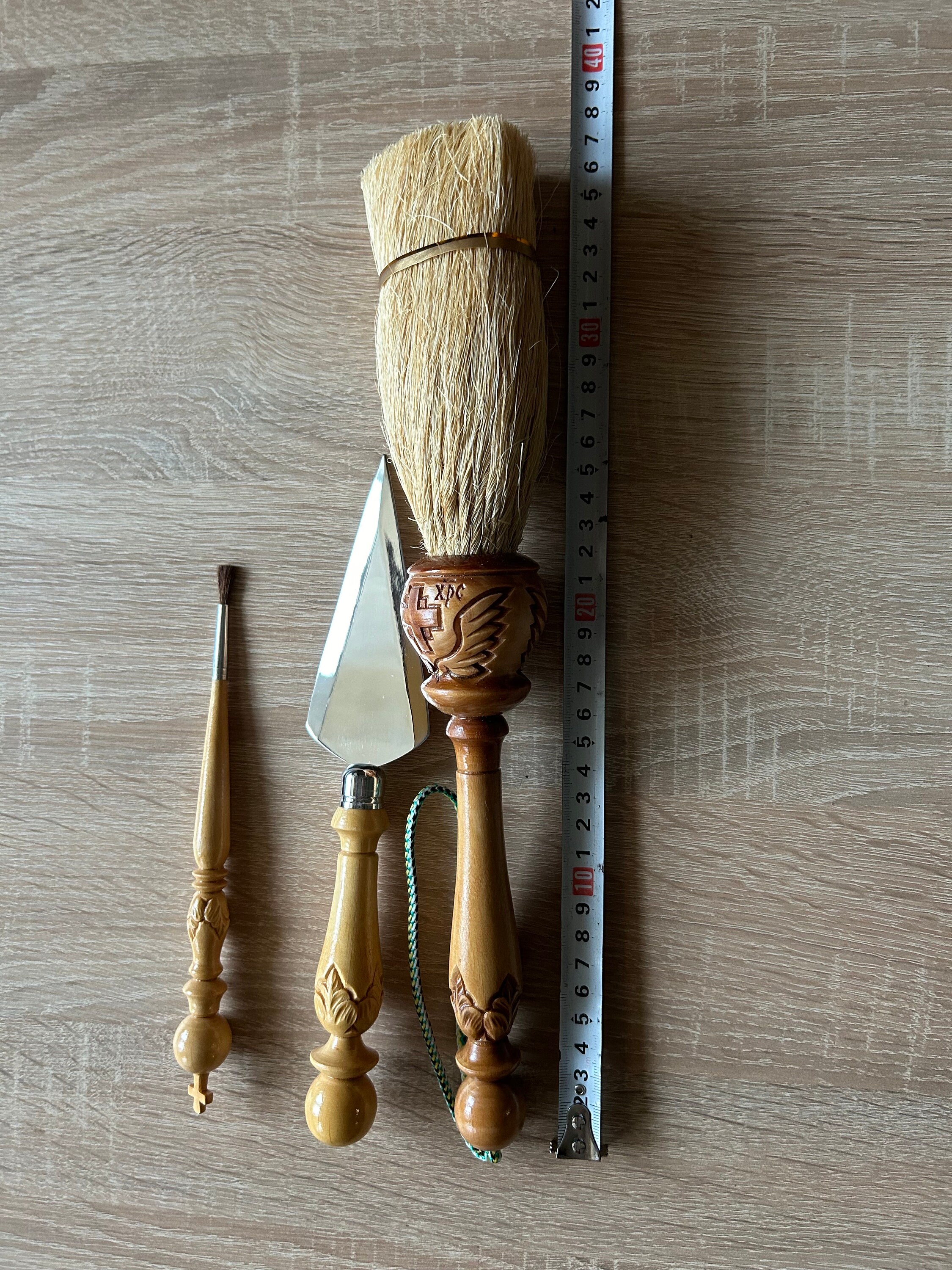 Liturgical Set: Steel Spear, Portable Aspergillum & Anointing Brush - Etsy