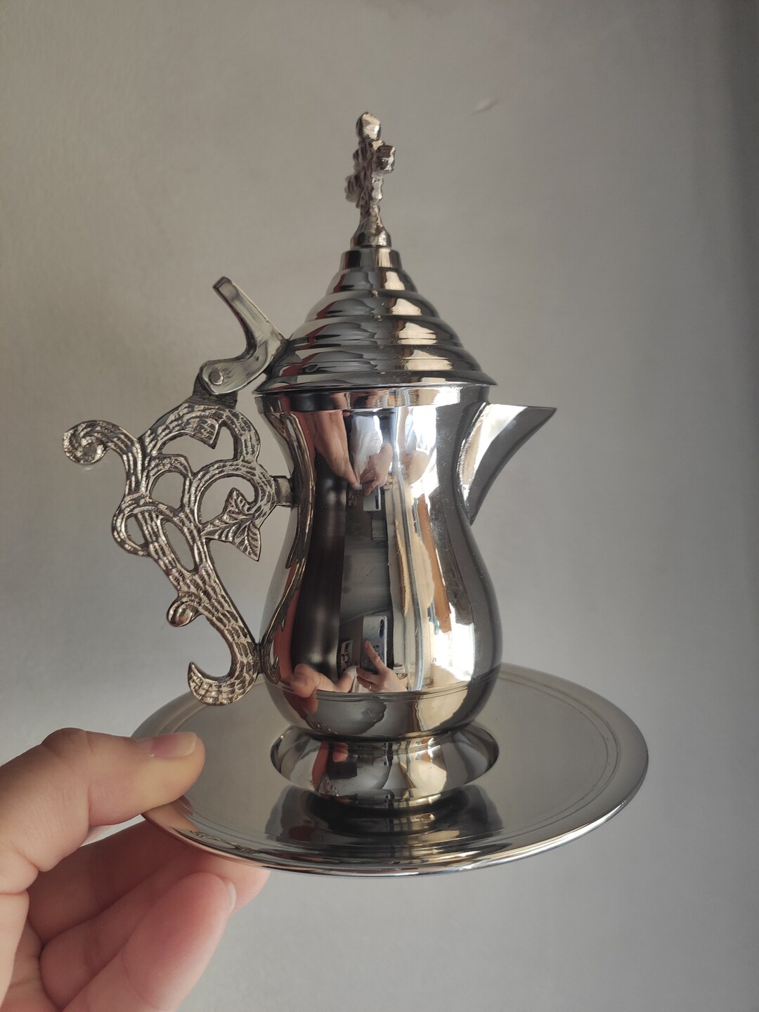 Bowl for Holy Water, Holy Water Cup, Bucket With Plate in Silver Color ...