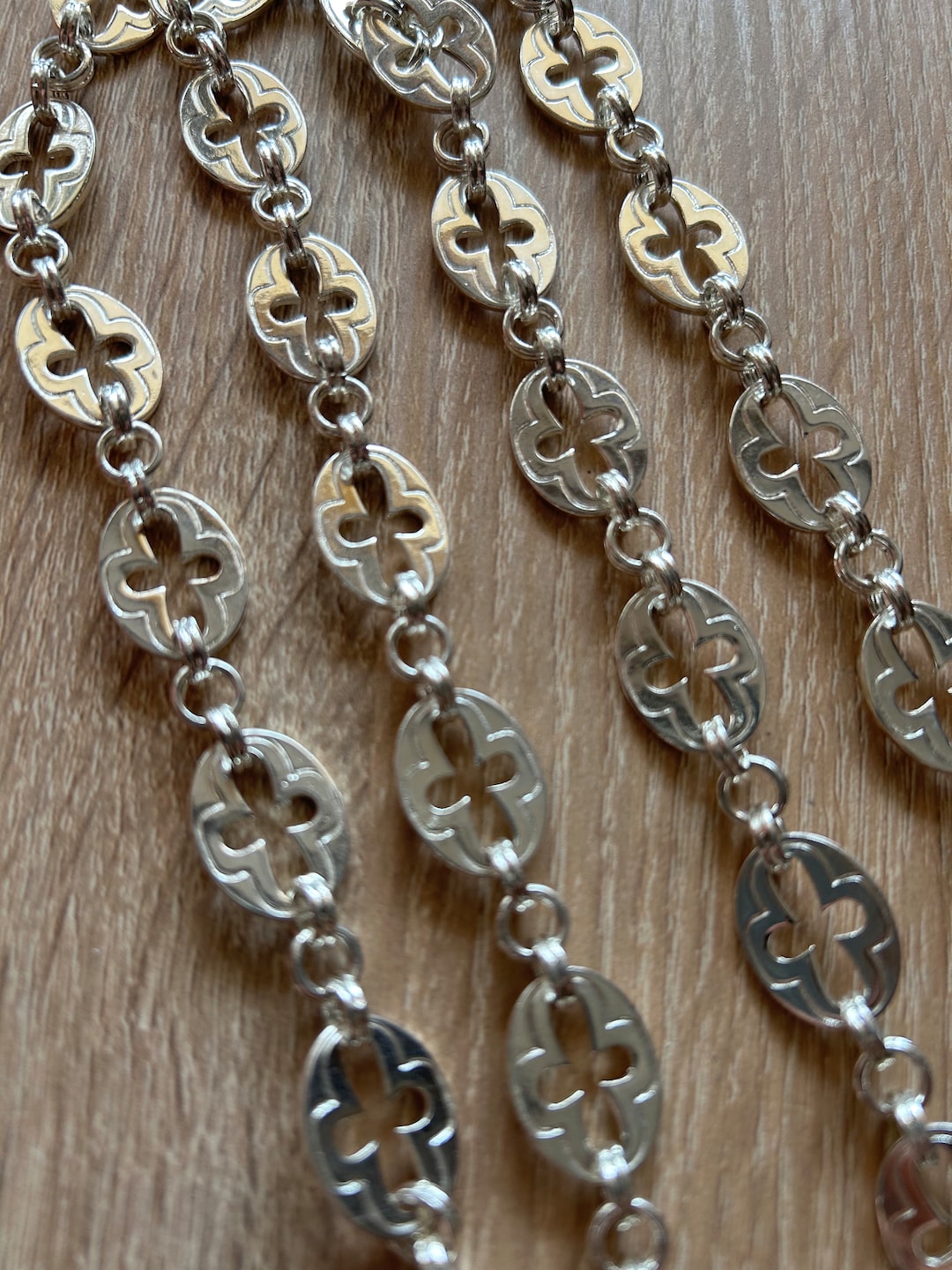 Brass Pectoral Cross Chain for Priest - Silver Imitation - Etsy