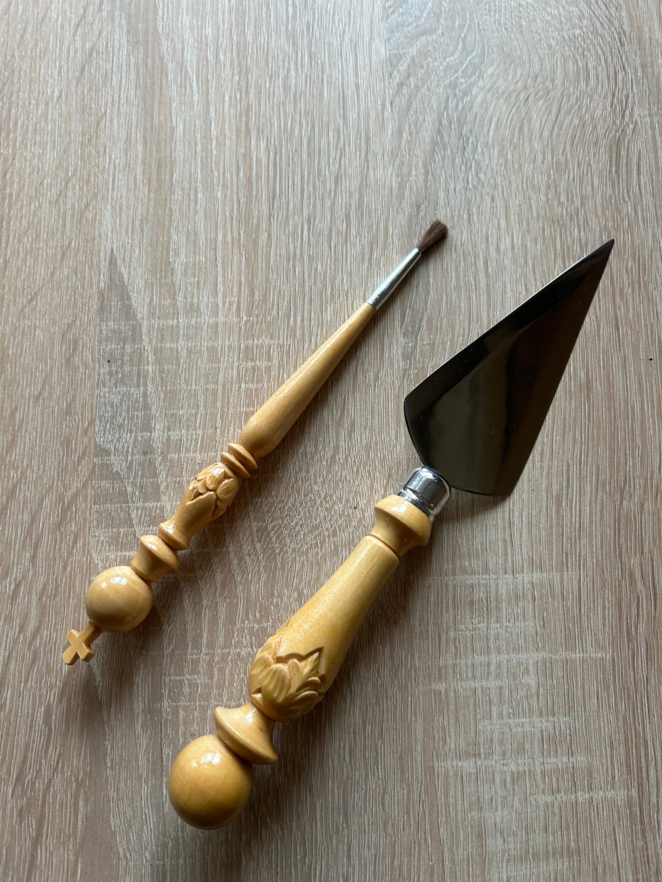 Liturgical Set: Steel Spear, Portable Aspergillum & Anointing Brush - Etsy