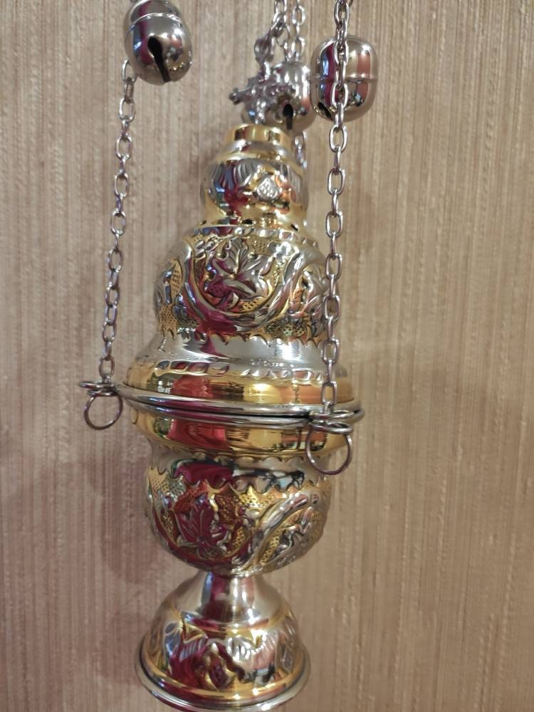 Church Incense Burner With Chains, New Censer, Vessels for Priest ...