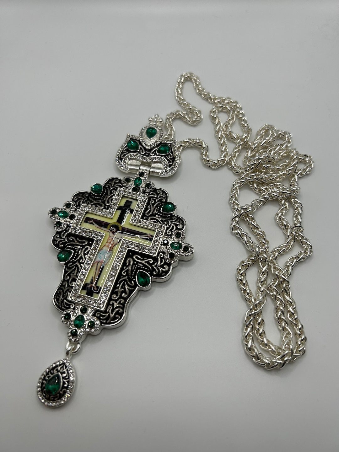 Orthodox Brass Pectoral Priest Cross: Clergy Religious Necklace - Etsy