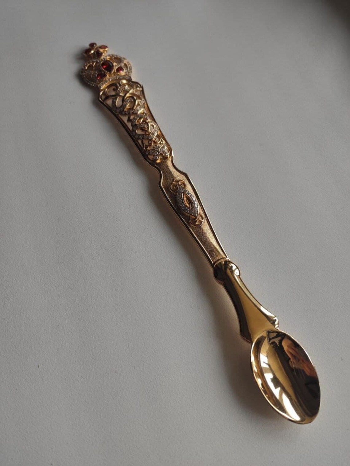 Eucharistic Spoon in Gift Box Litugical Golden Plated Brass - Etsy