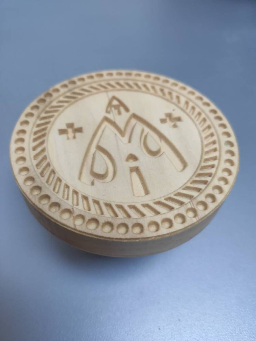 Holy Bread Virgin Mary Prosphora Stamp 90mm, Prosphora Stamp Orthodox ...