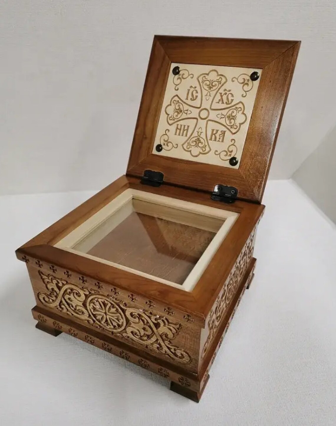 Reliquary Casket Small Wooden Cross for Holy Relics Saver - Etsy