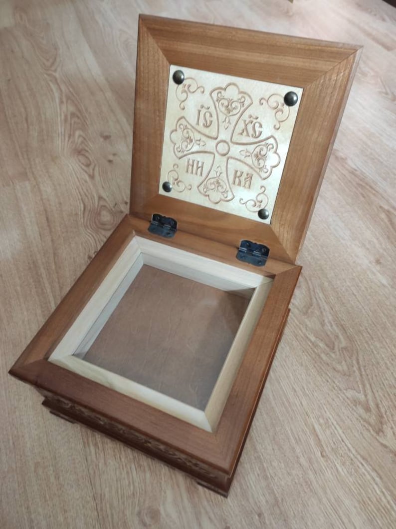 Reliquary Casket Small Wooden Cross for Holy Relics Saver - Etsy