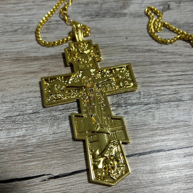 Russian Orthodox Pectoral Cross - Etsy