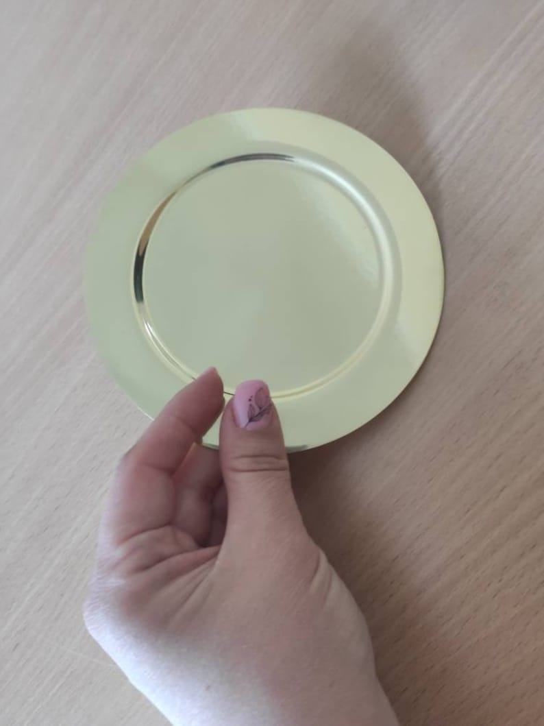 Gold Painted Brass Eucharistic Plate: Orthodox Communion Set (13.5 Cm ...