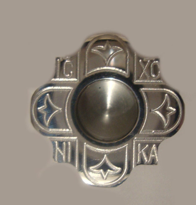 Reliquary NIKA, Small Carved Metal for Holy Relics Saver, Icons ...