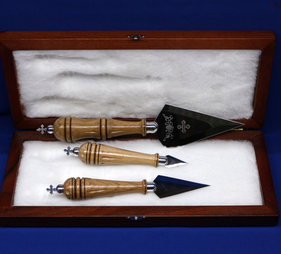 Liturgical Spear Set in Gift Box Orthodox Exquisite Hand-made - Etsy