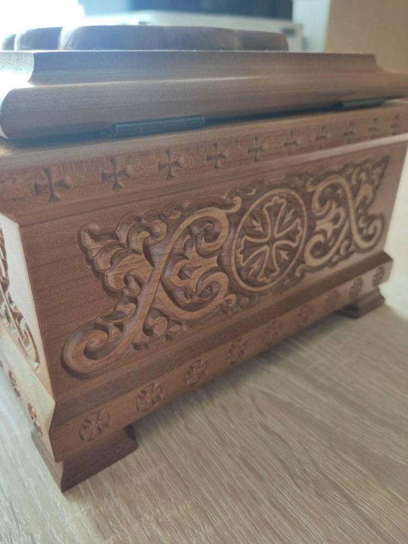 Reliquary Casket Small Wooden Cross for Holy Relics Saver - Etsy