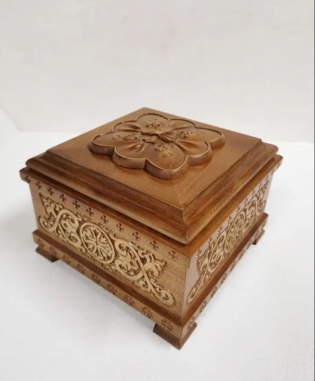 Reliquary Casket Small Wooden Cross for Holy Relics Saver - Etsy