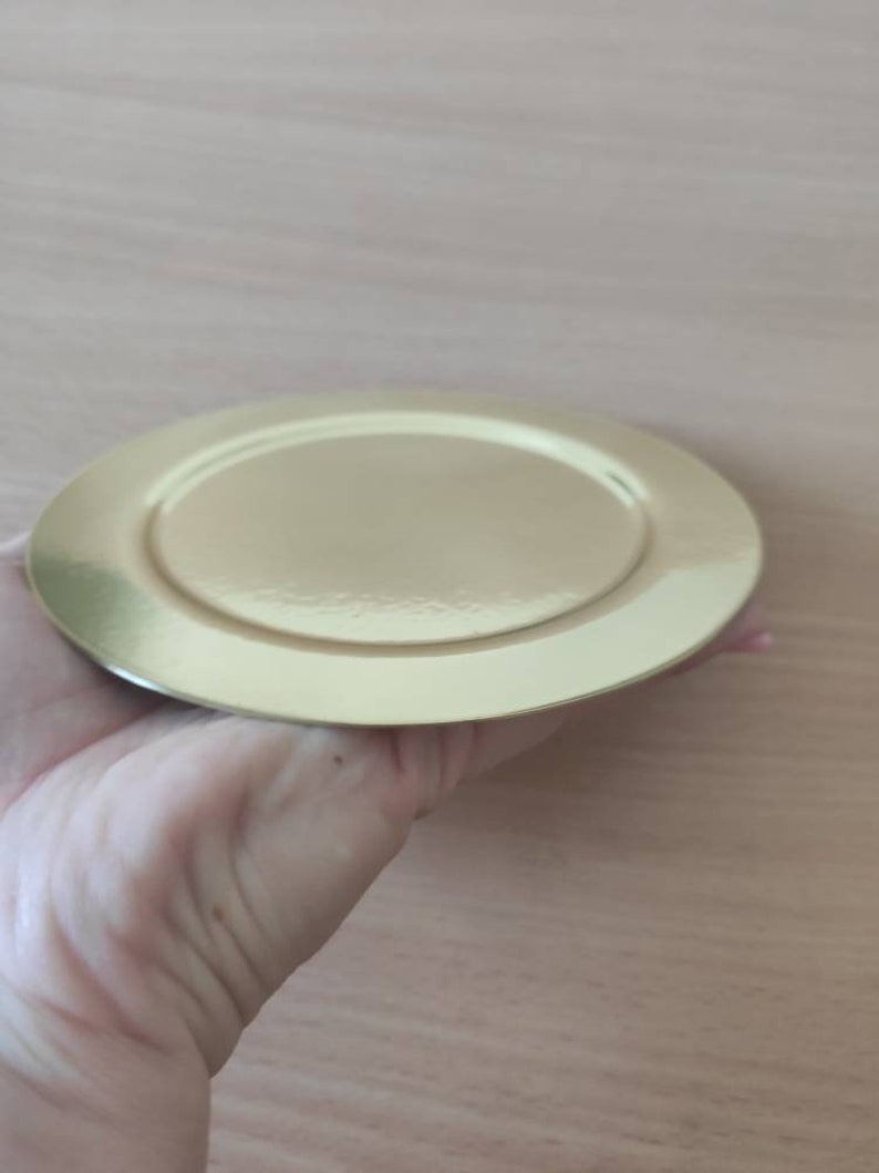 Gold Painted Brass Eucharistic Plate: Orthodox Communion Set (13.5 Cm ...