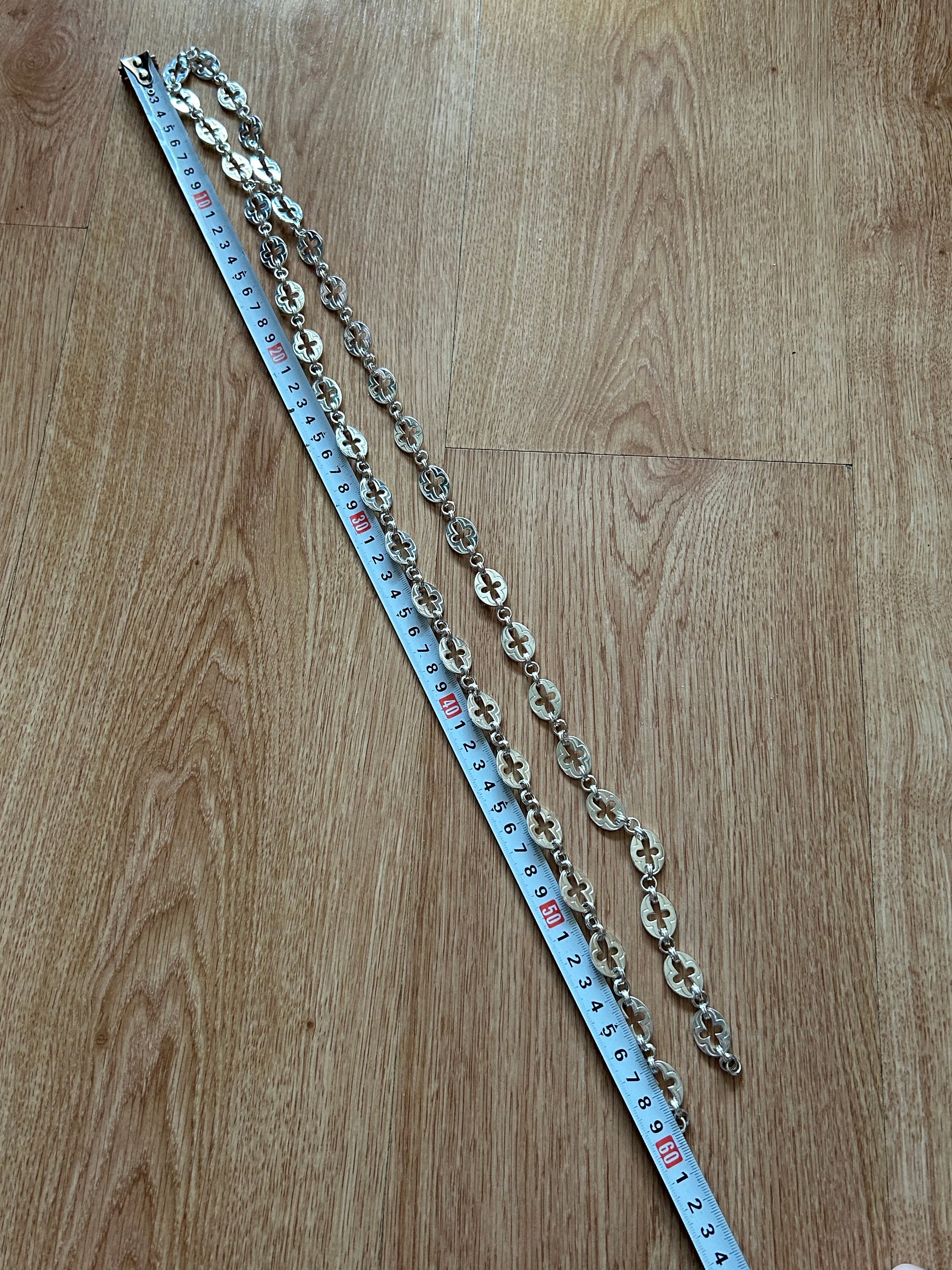 Pectoral Cross Chain for the Priest, Brass Chain, Silver Imitation ...