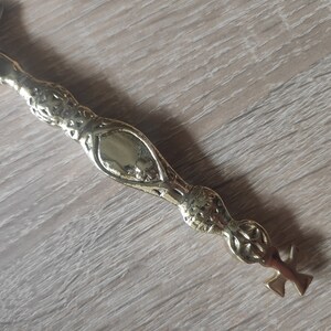 Liturgical Spear, Orthodox Communion Spear for Prosphora, Engraved ...