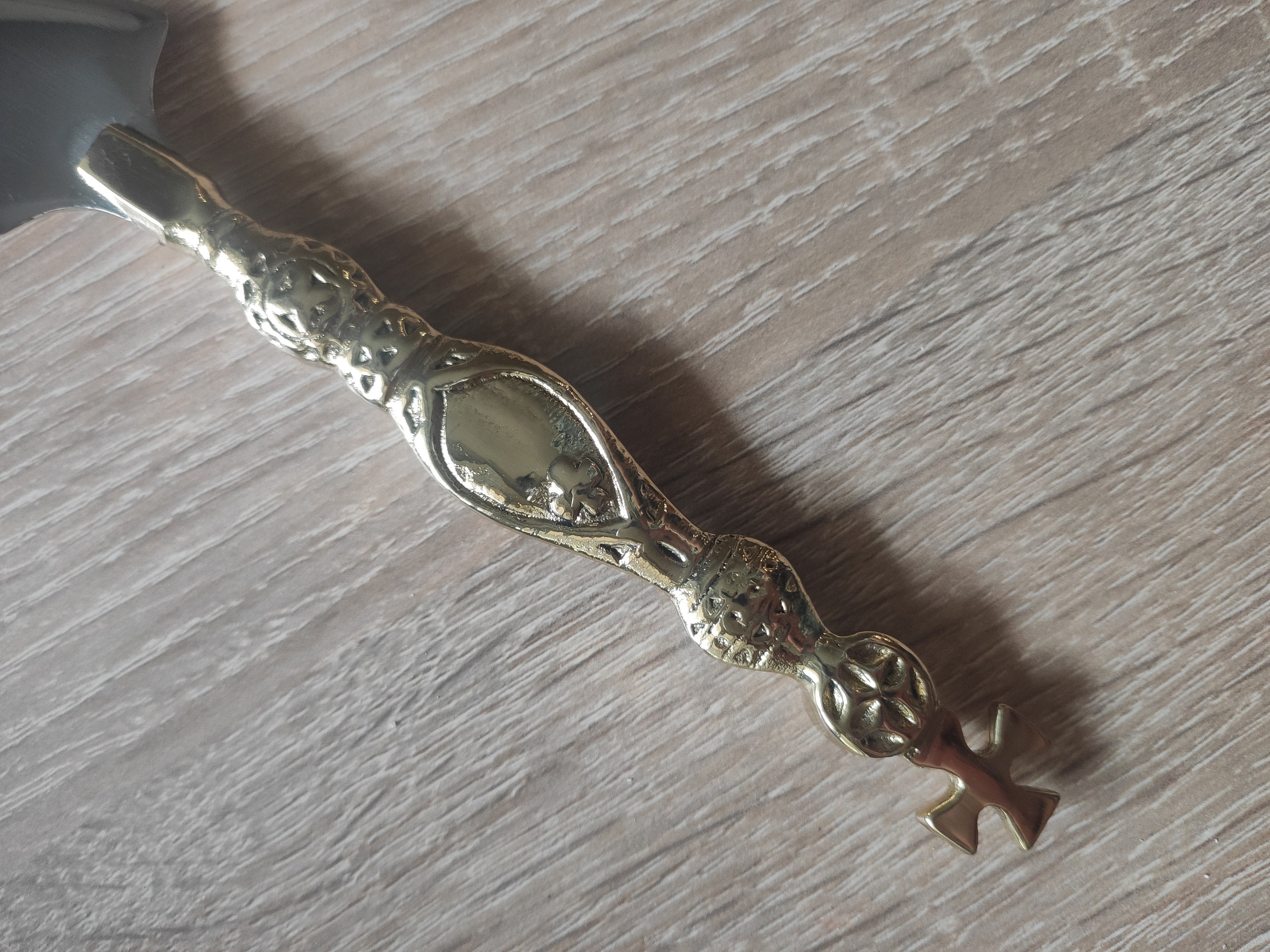 Liturgical Spear, Orthodox Communion Spear for Prosphora, Engraved ...