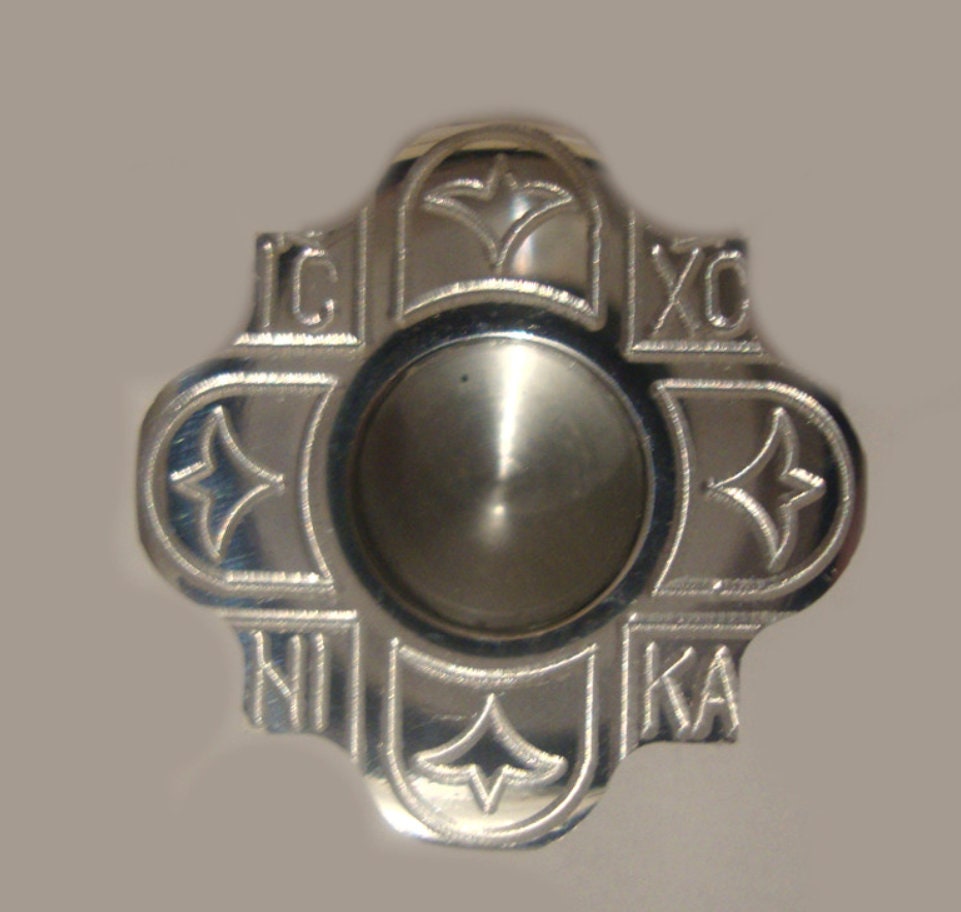 Reliquary NIKA, Small Carved Metal for Holy Relics Saver, Icons ...
