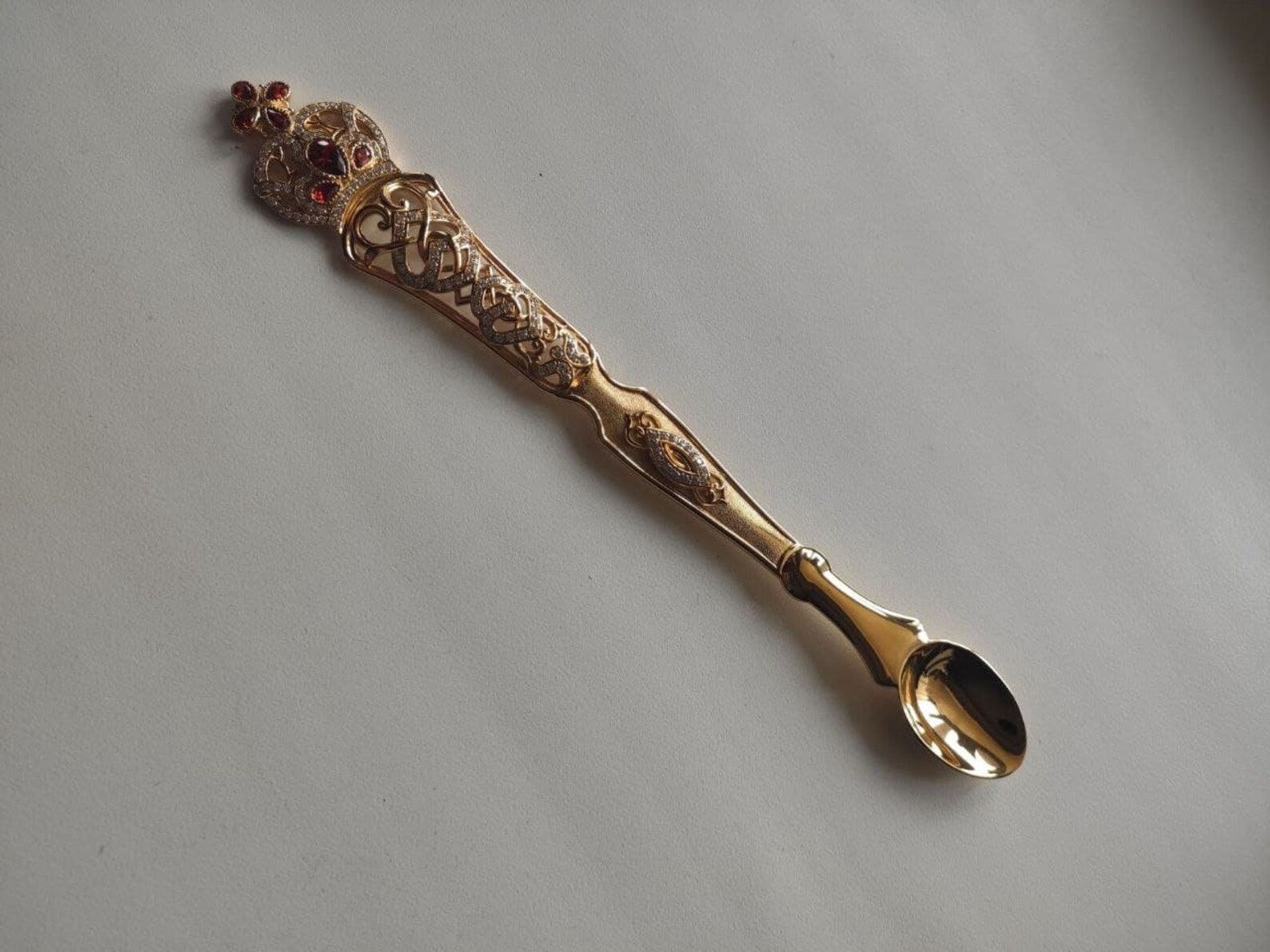 Eucharistic Spoon in Gift Box Litugical Golden Plated Brass - Etsy
