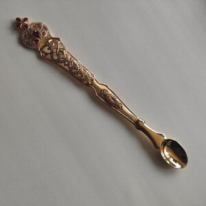 Eucharistic Spoon in Gift Box, Litugical Golden Plated Brass Spoon ...