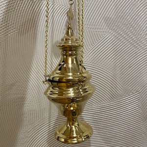 Handmade Gold Church Incense Burner: Liturgical Censer With Chains - Etsy