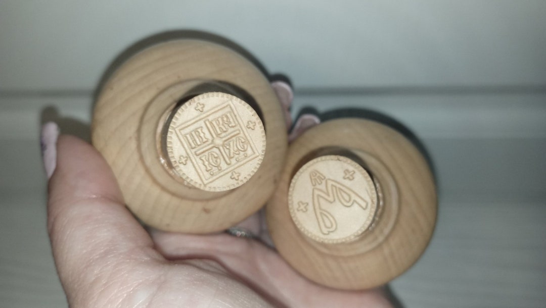 Set of 2 Prosphora Stamps, 20 Mm Size Orthodox Church Prosphora Stamp ...