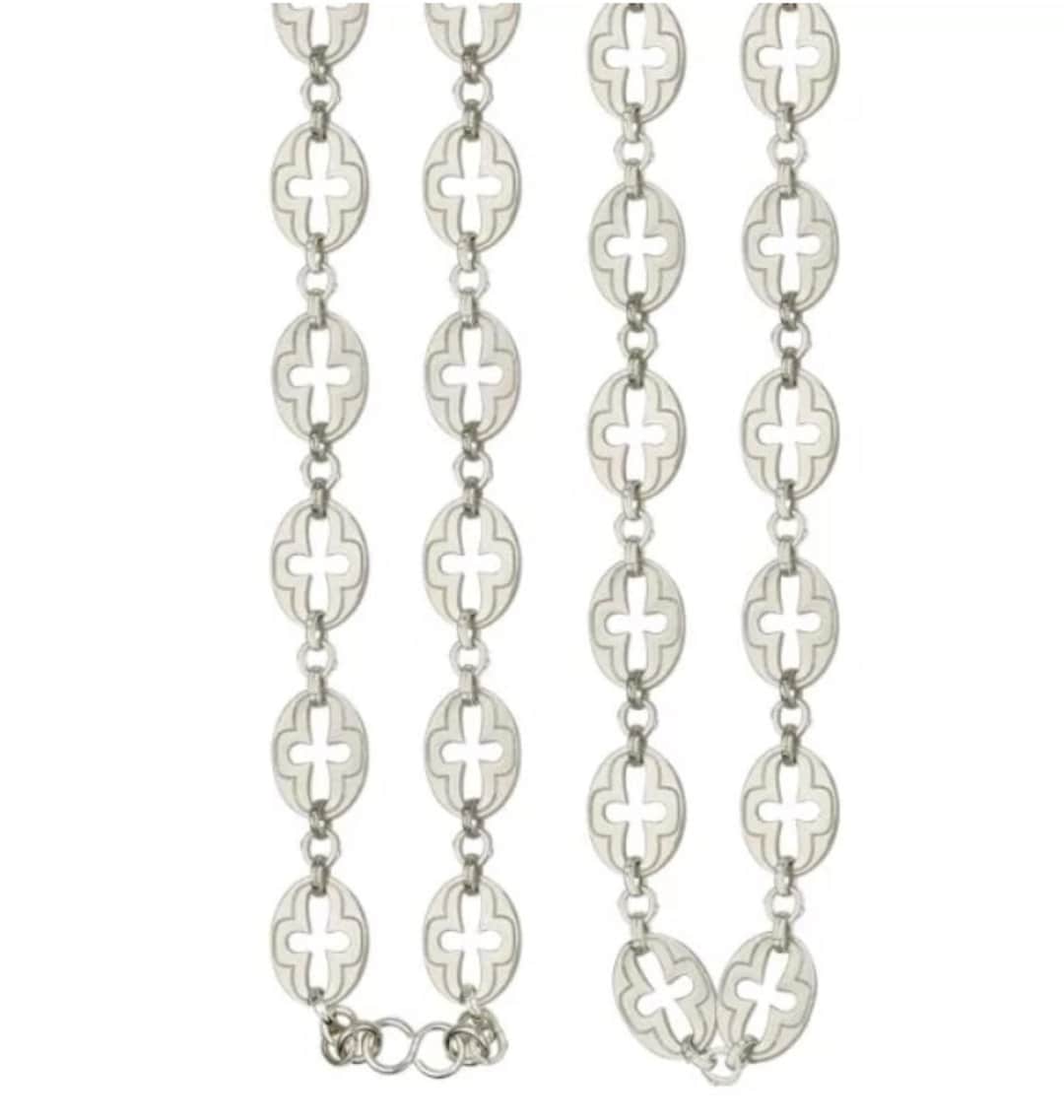 Pectoral Cross Chain for the Priest Brass Chain Silver - Etsy