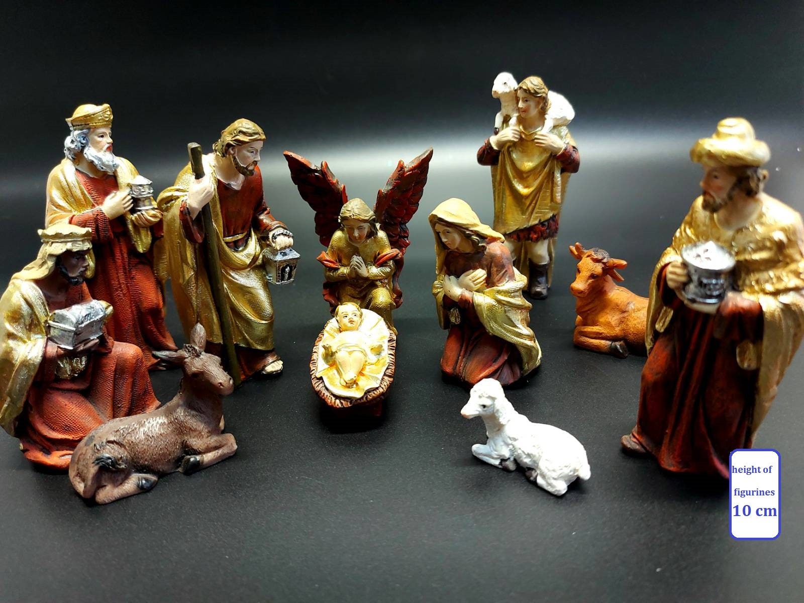 Nativity Scene 10 Cm Height Christmas Figurines Christmas - Etsy